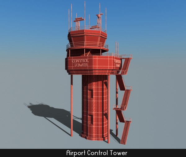 airport control tower obj