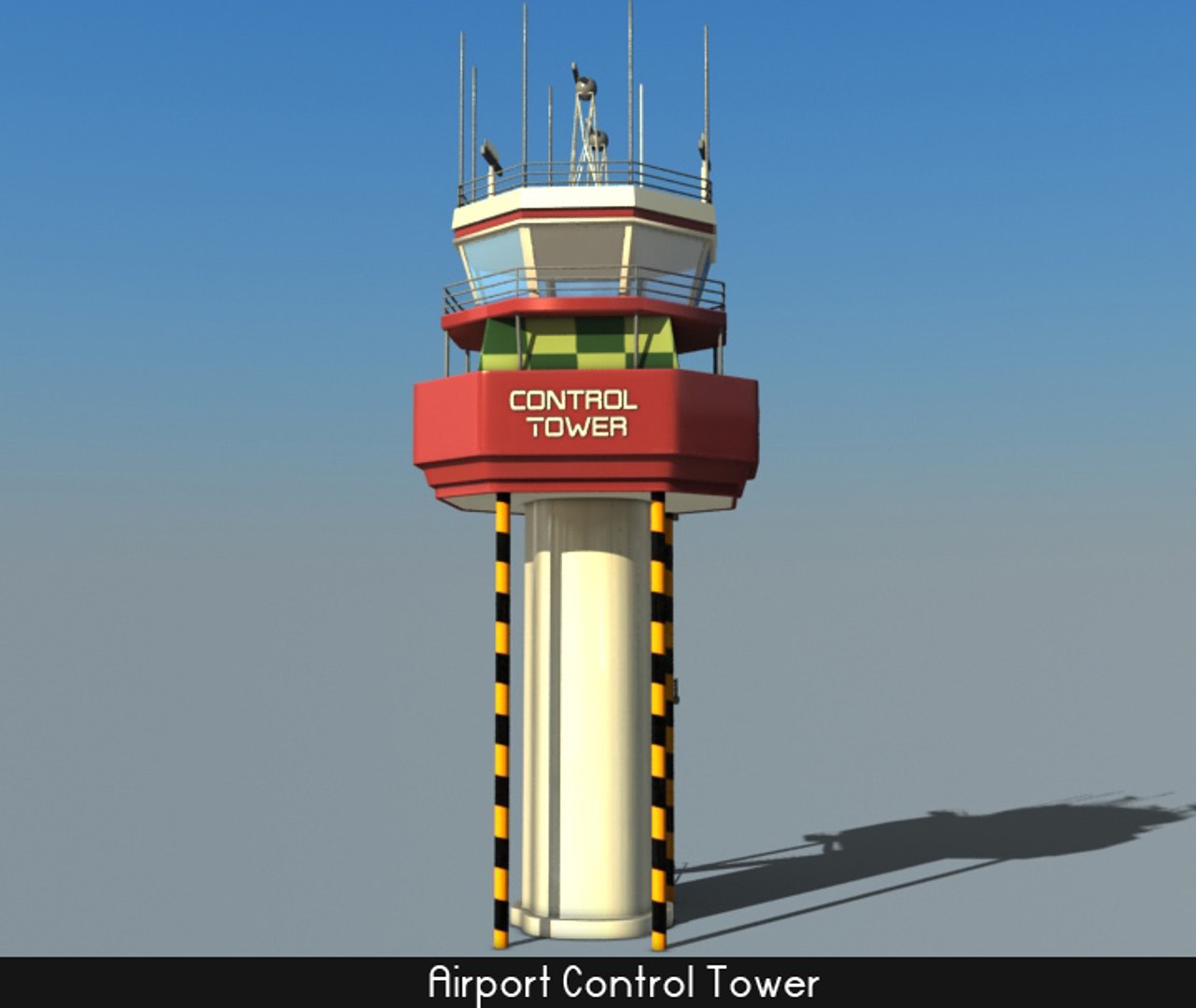 Airport Control Tower Obj