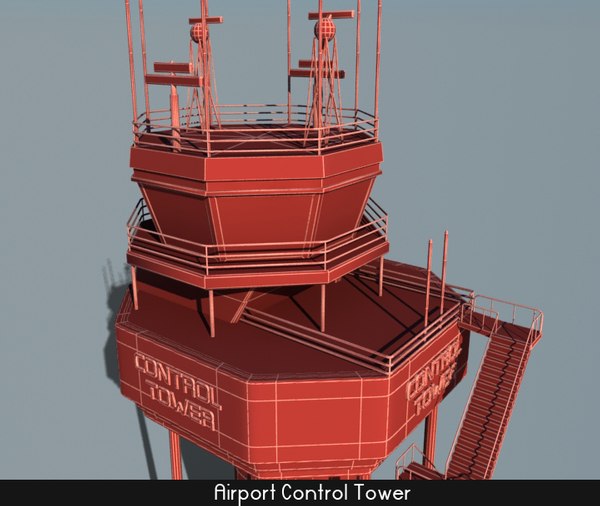 airport control tower obj