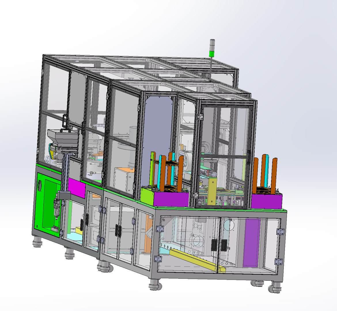 3D Tray curing automatic loading and unloading machine - TurboSquid 1947532