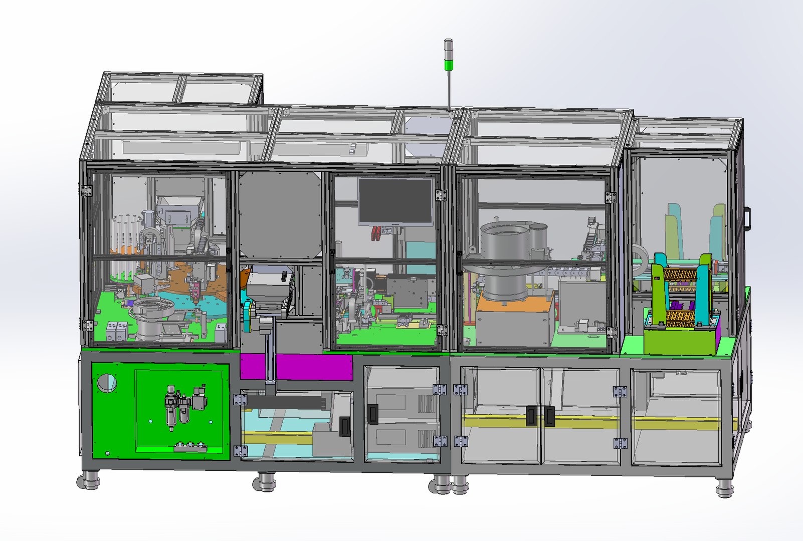 3D Tray curing automatic loading and unloading machine - TurboSquid 1947532