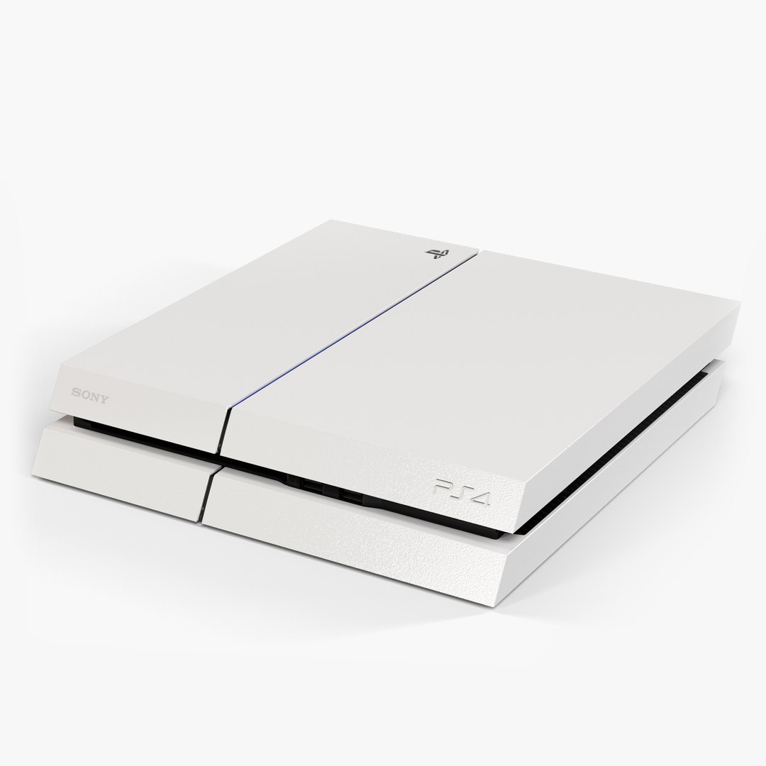 3d model sony playstation 4 console