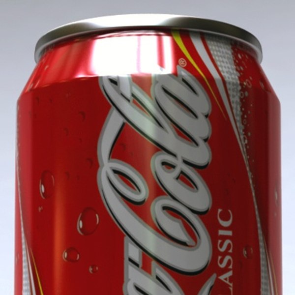 coca cola coke cans 3d model