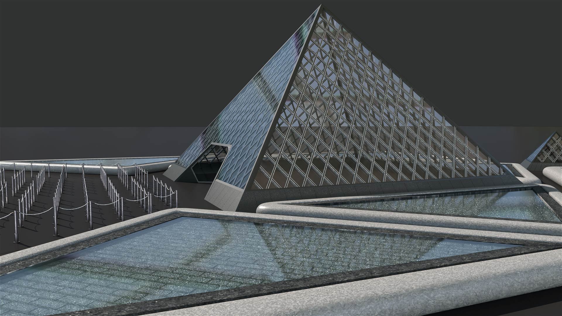 Louvre Museum 3D Model - TurboSquid 2527071