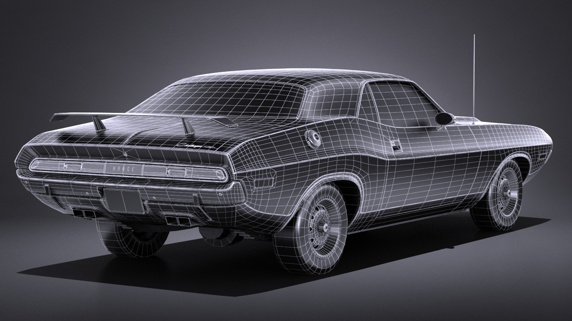 Dodge Challenger Rt Model - TurboSquid 1268906