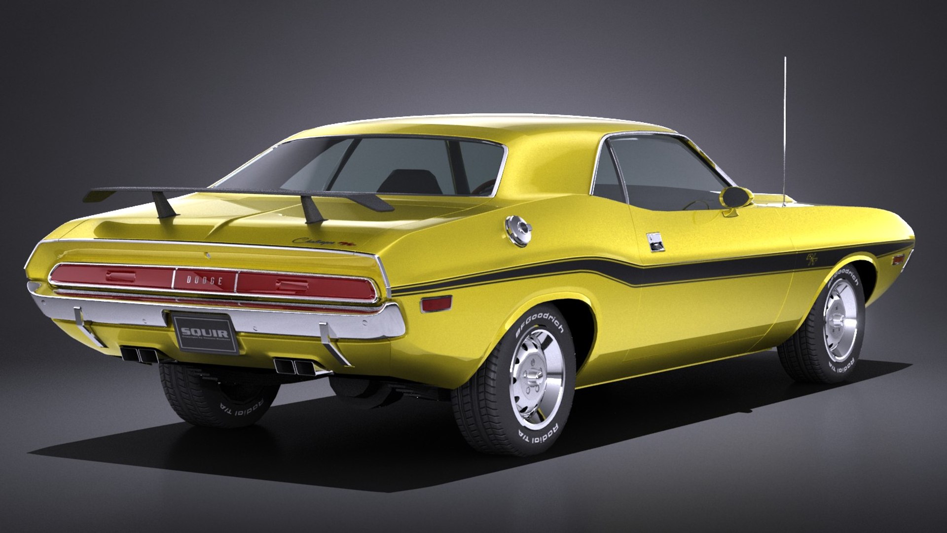 Dodge Challenger Rt Model - TurboSquid 1268906