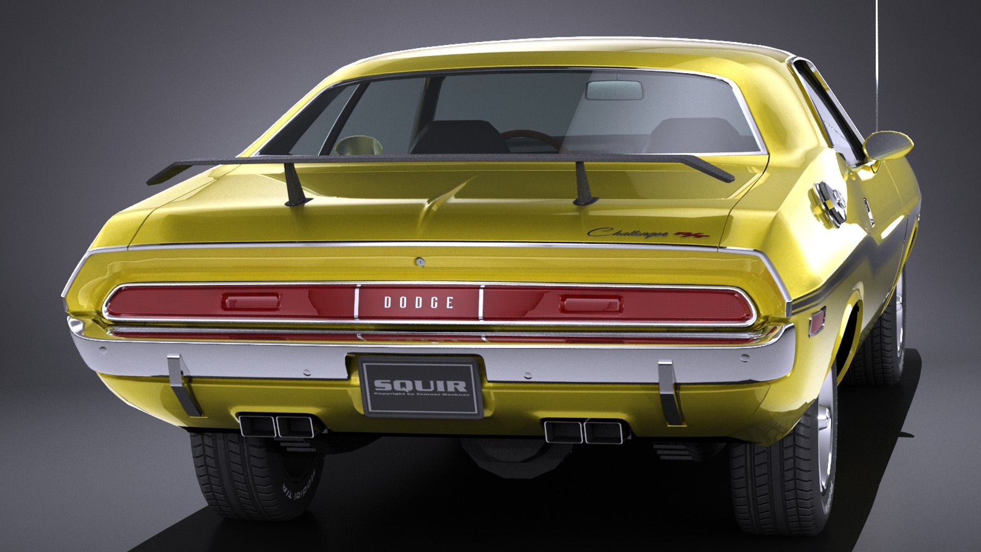 Dodge Challenger Rt Model - TurboSquid 1268906