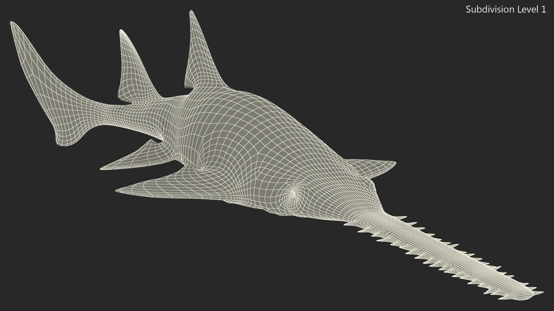 Sawfish swimming pose fish 3D model - TurboSquid 1580991