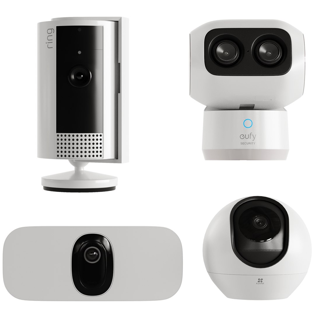 Security Camera Set 01 3D Model - TurboSquid 2244824