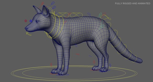 modelo 3d Fox (2) (RIG) (Piel) - TurboSquid 1215478