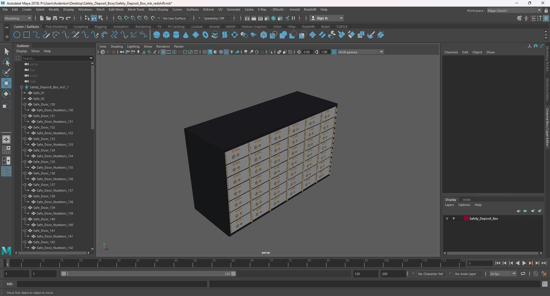3D Safety Deposit Box Model - TurboSquid 2326787
