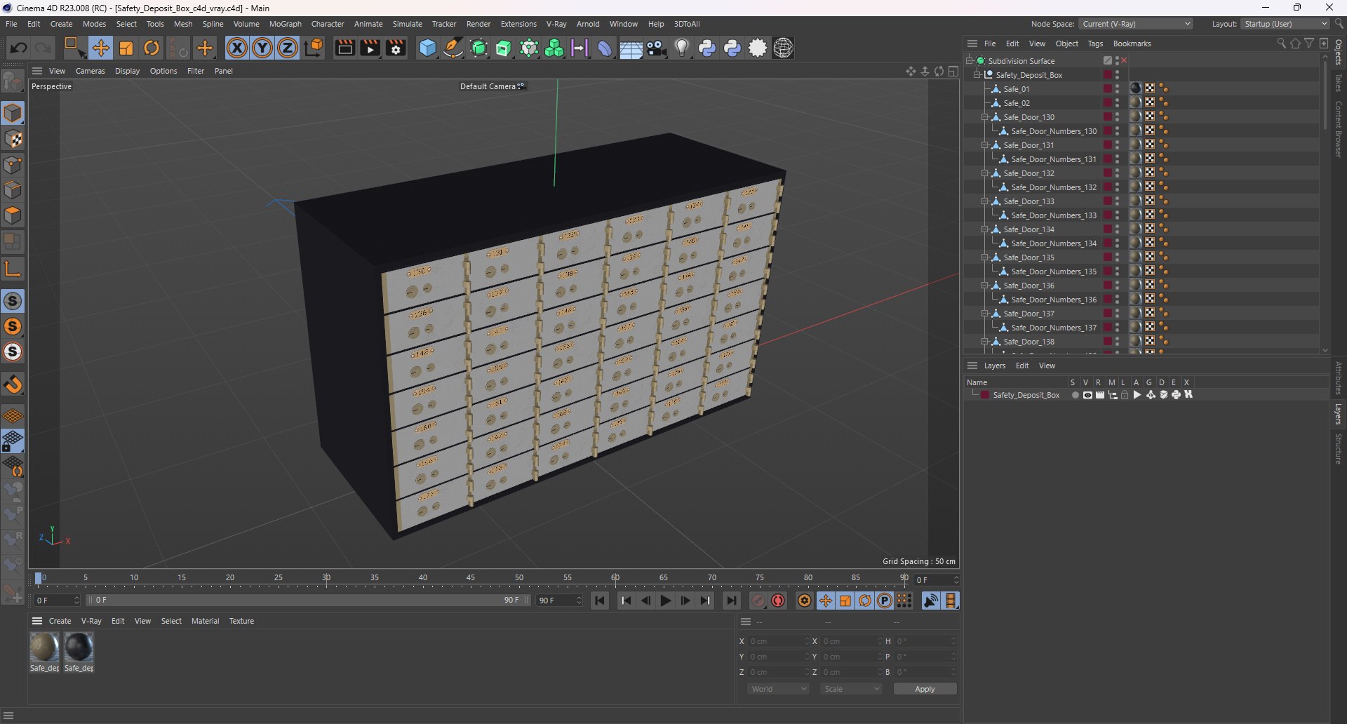 3D Safety Deposit Box Model - TurboSquid 2326787