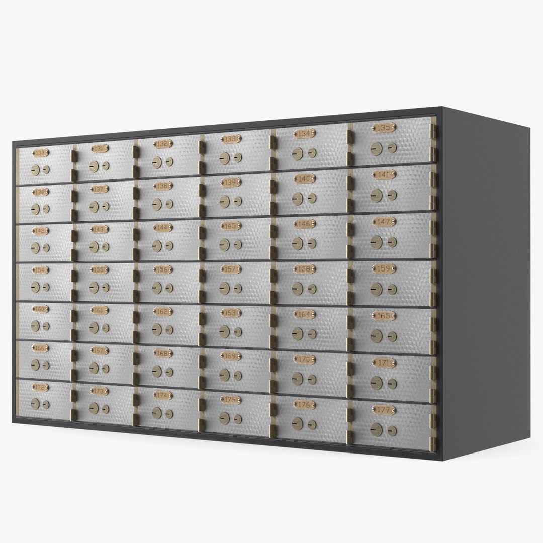 3D Safety Deposit Box Model - TurboSquid 2326787