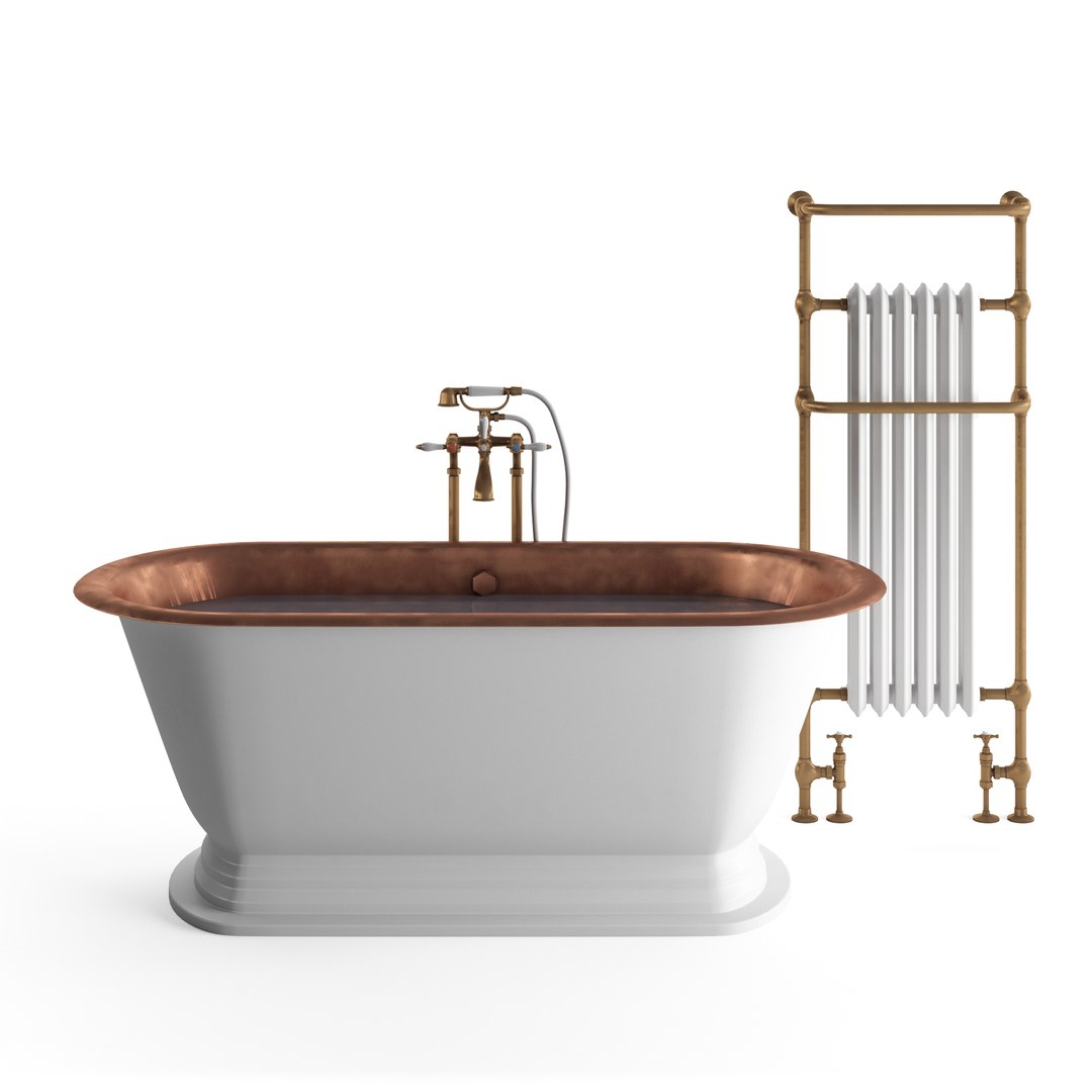 3D Classic Bathtub Faucet Radiator - TurboSquid 1784895