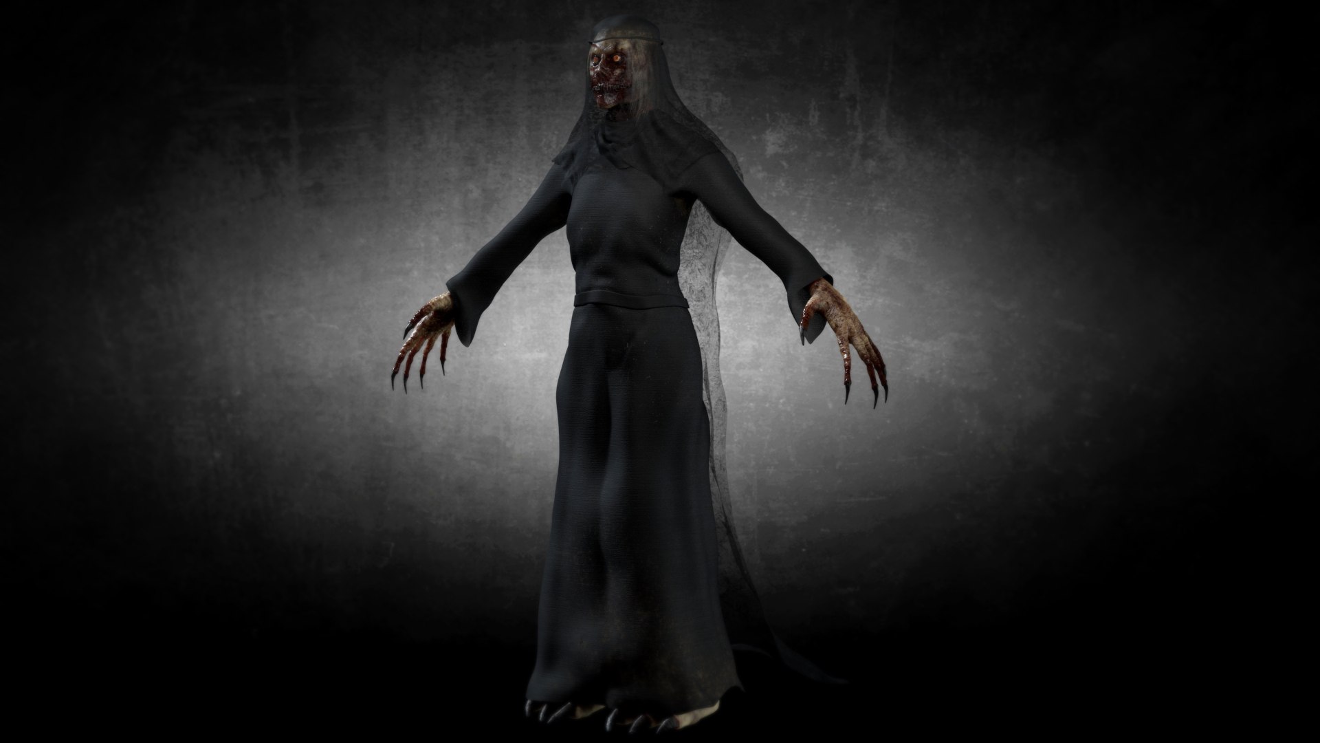 Scary Bride Demon 3D Model - TurboSquid 2142347