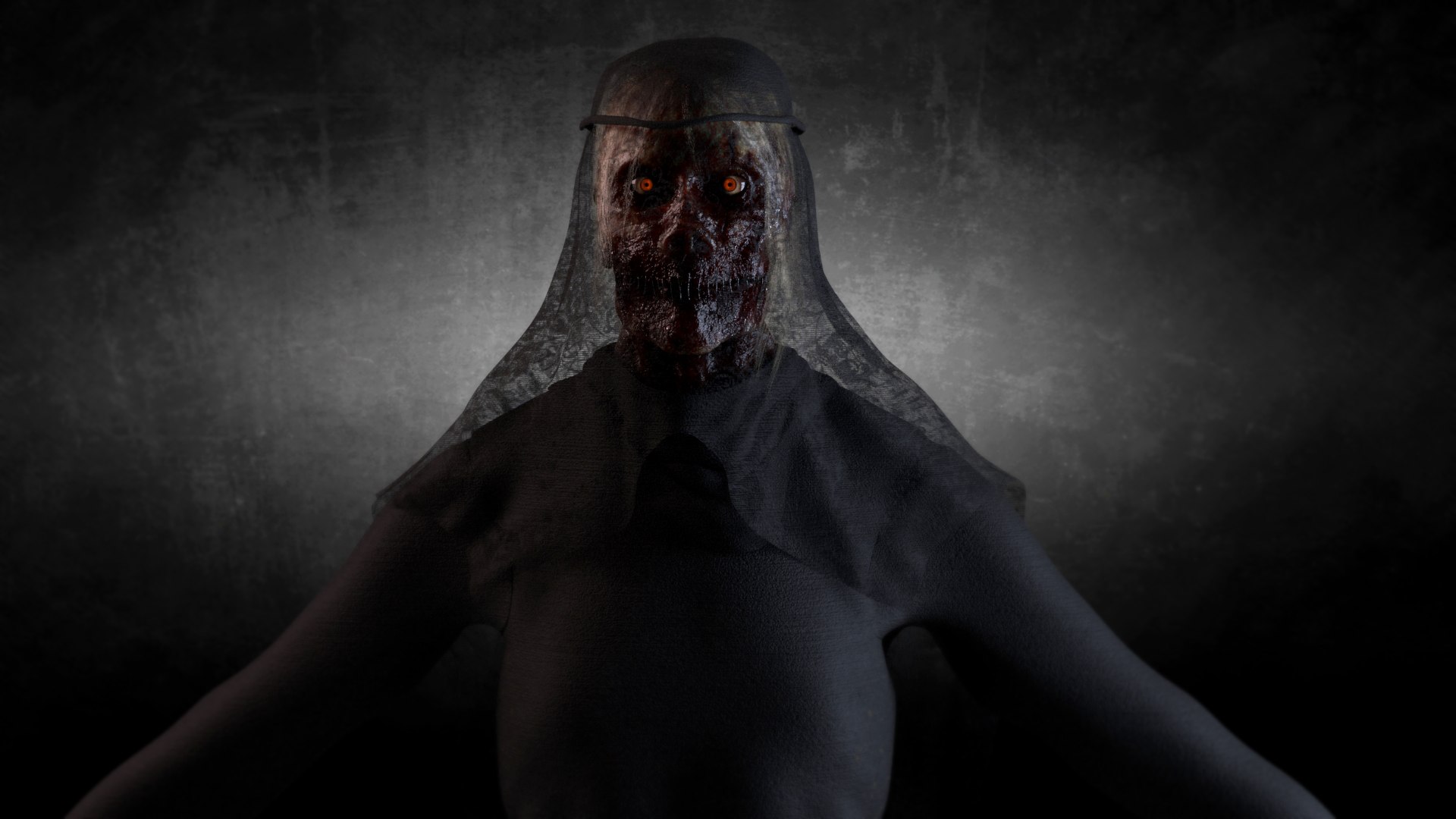 Scary Bride Demon 3D Model - TurboSquid 2142347