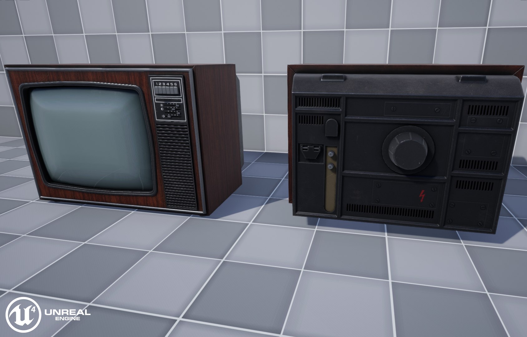 Tv Unreal Unity 3D Model - TurboSquid 1366401