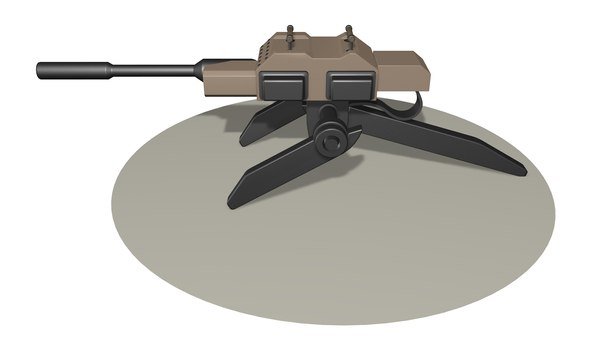 Heavy gun R1 3D model - TurboSquid 1729264
