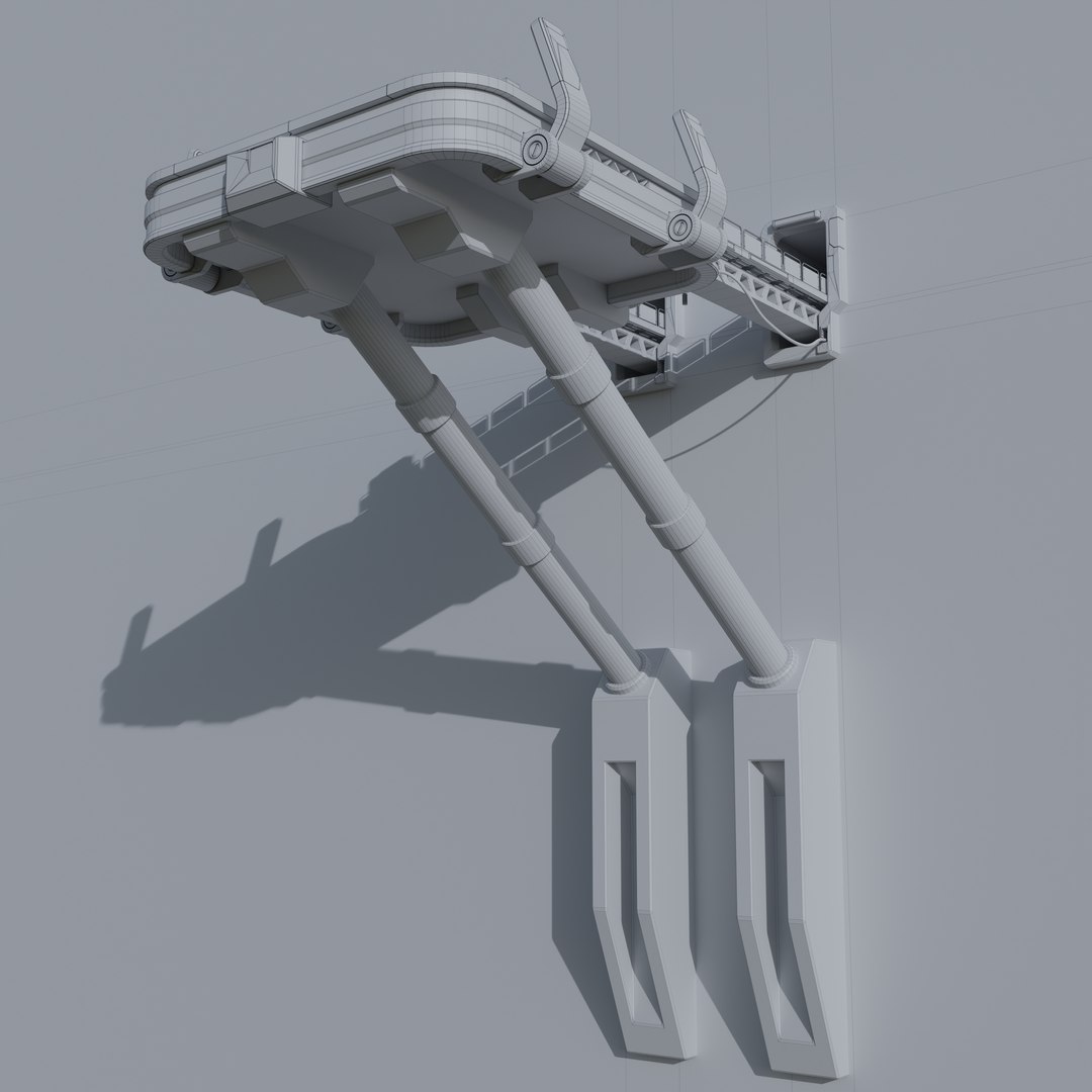 3D Model Sci-Fi Landing Pad01 - TurboSquid 2018400