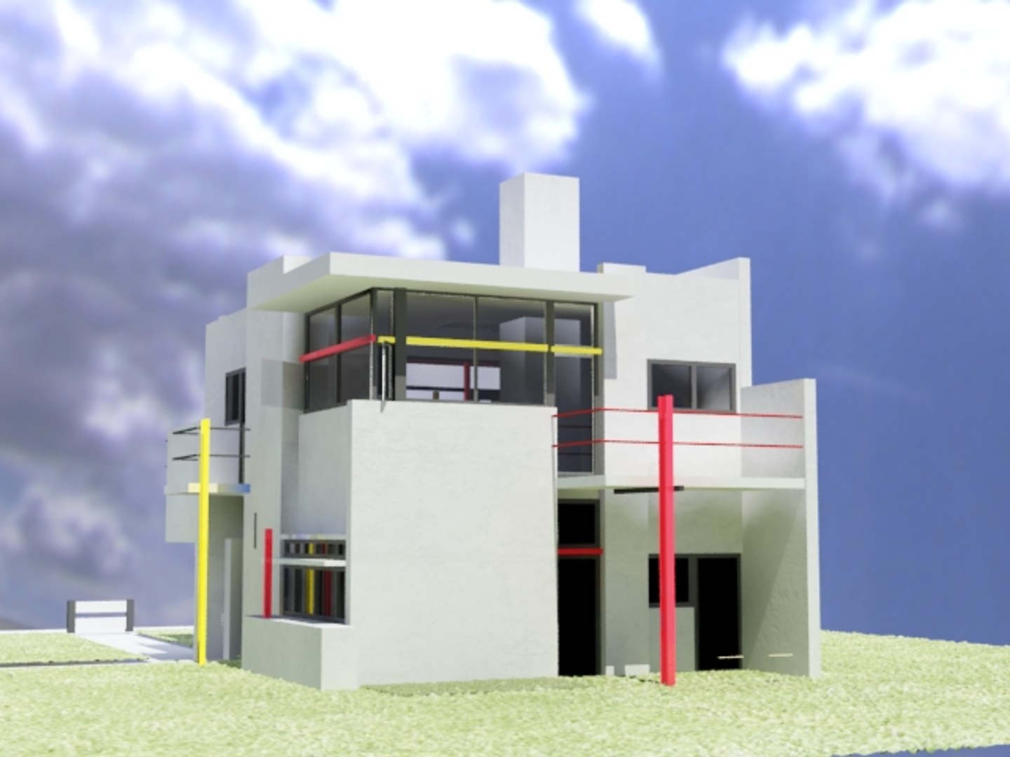 Schroder House 3d Model