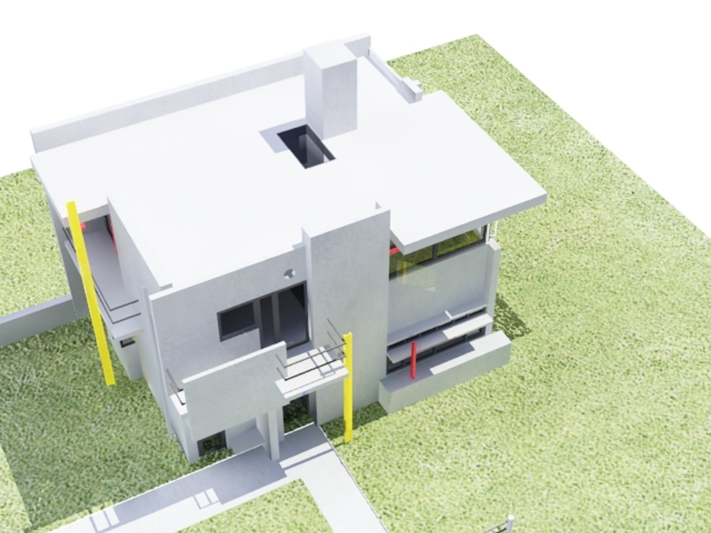 Schroder House 3d Model
