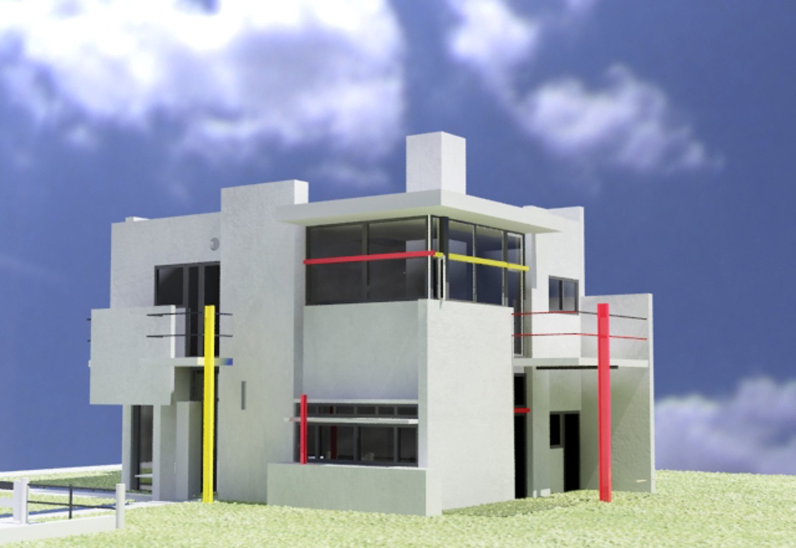 Schroder House 3d Model