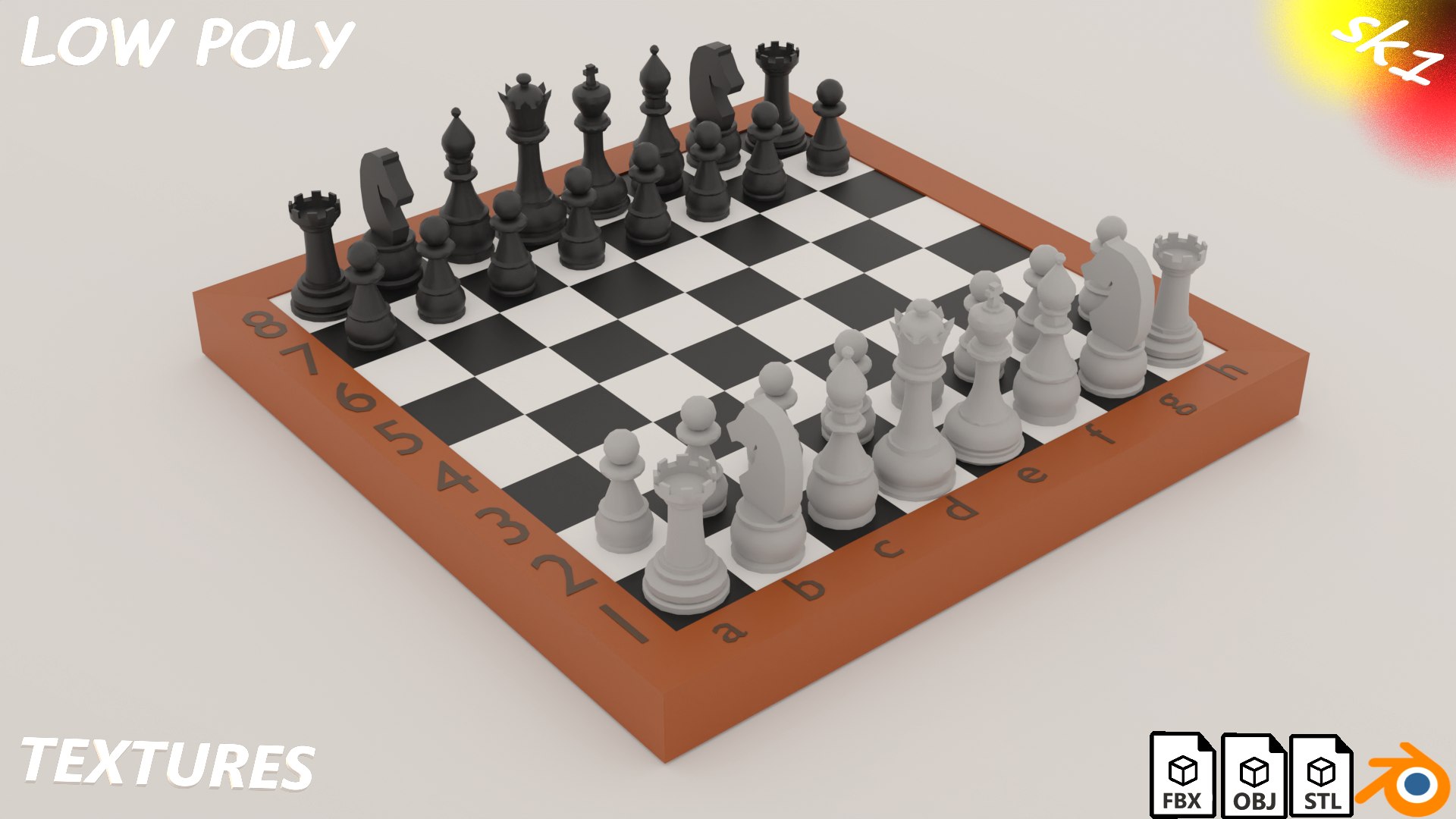 Game board figures 3D model - TurboSquid 2174702