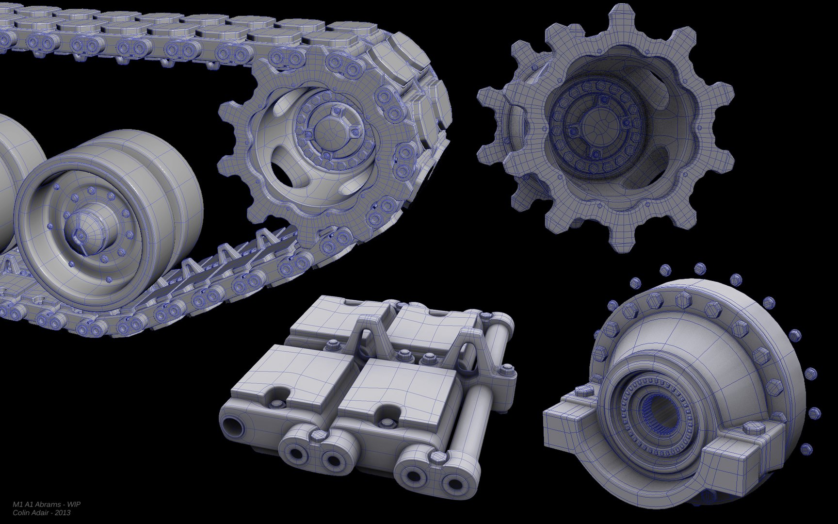 M1 A1 Abrams Tank 3D Model - TurboSquid 2297069