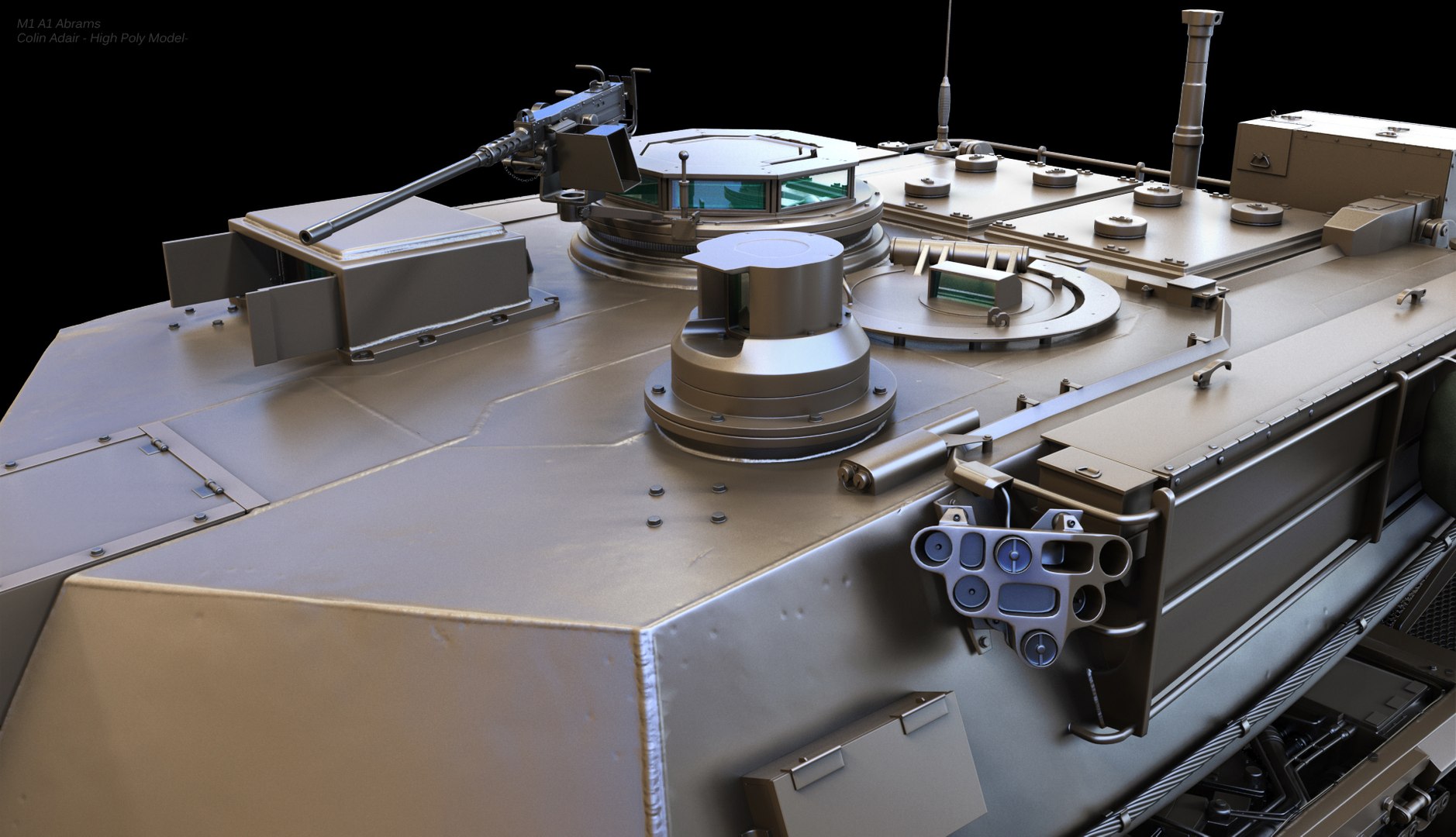 M1 A1 Abrams Tank 3D Model - TurboSquid 2297069