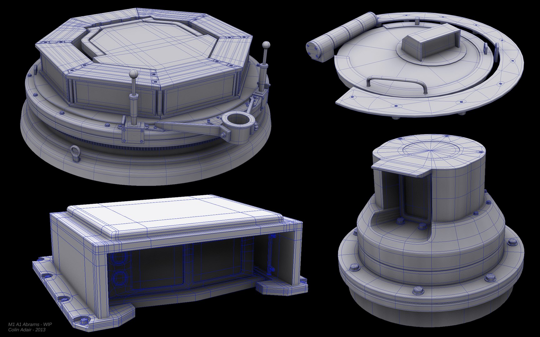 M1 A1 Abrams Tank 3D Model - TurboSquid 2297069