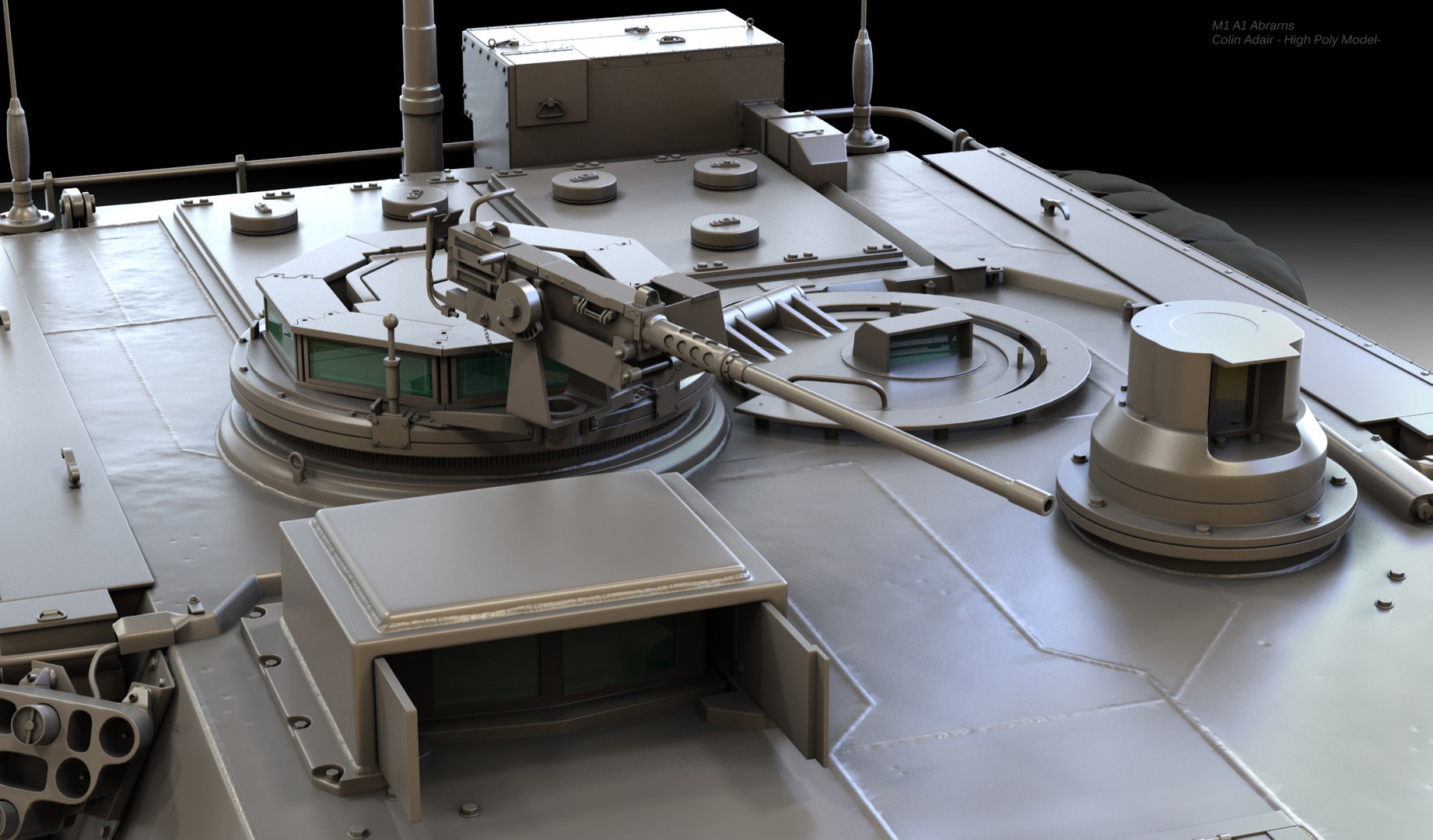 M1 A1 Abrams Tank 3D Model - TurboSquid 2297069