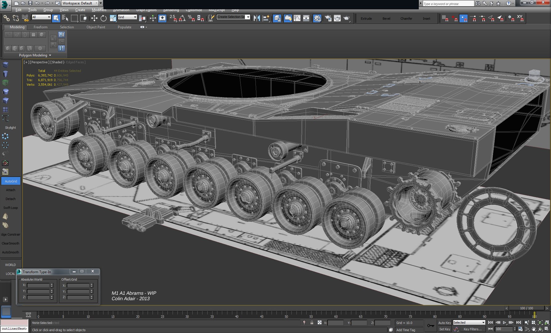M1 A1 Abrams Tank 3D Model - TurboSquid 2297069