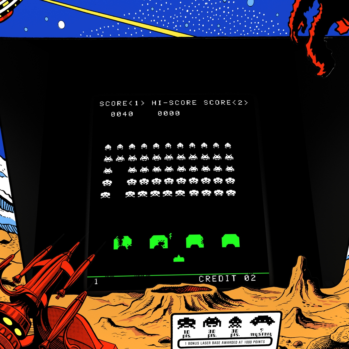 3ds max spade invaders arcade