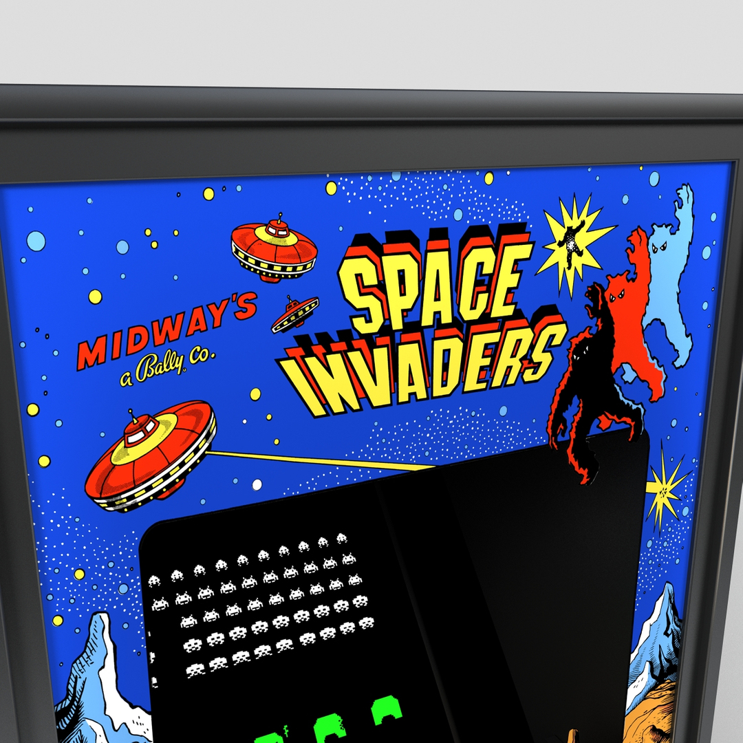 3ds max spade invaders arcade