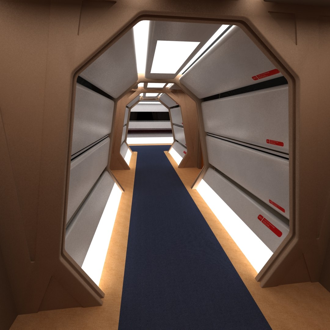 3d Set Corridors Enterprise D Model