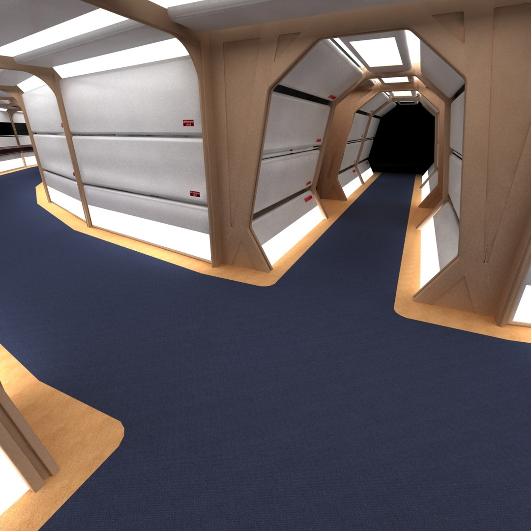 3d Set Corridors Enterprise D Model