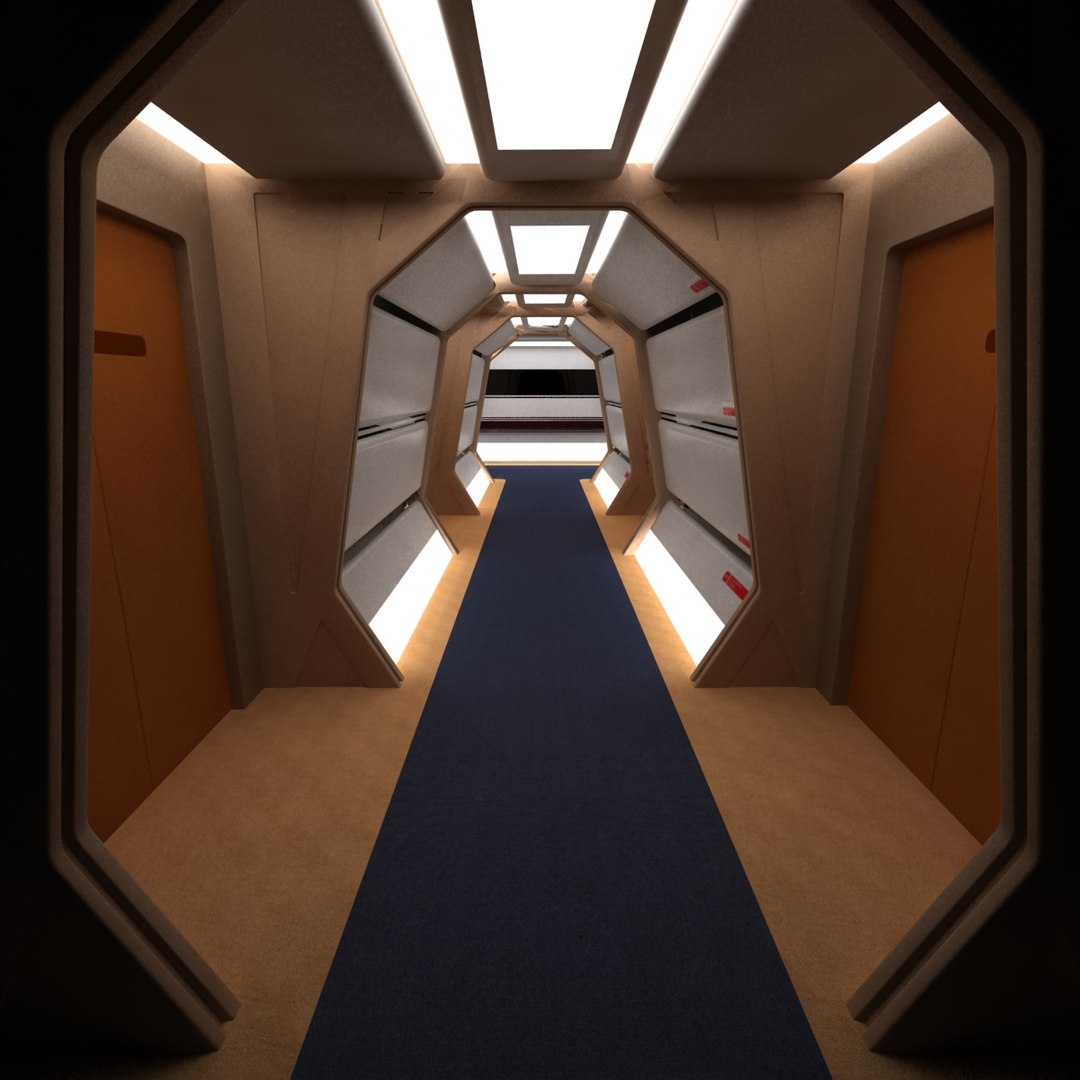 3d Set Corridors Enterprise D Model