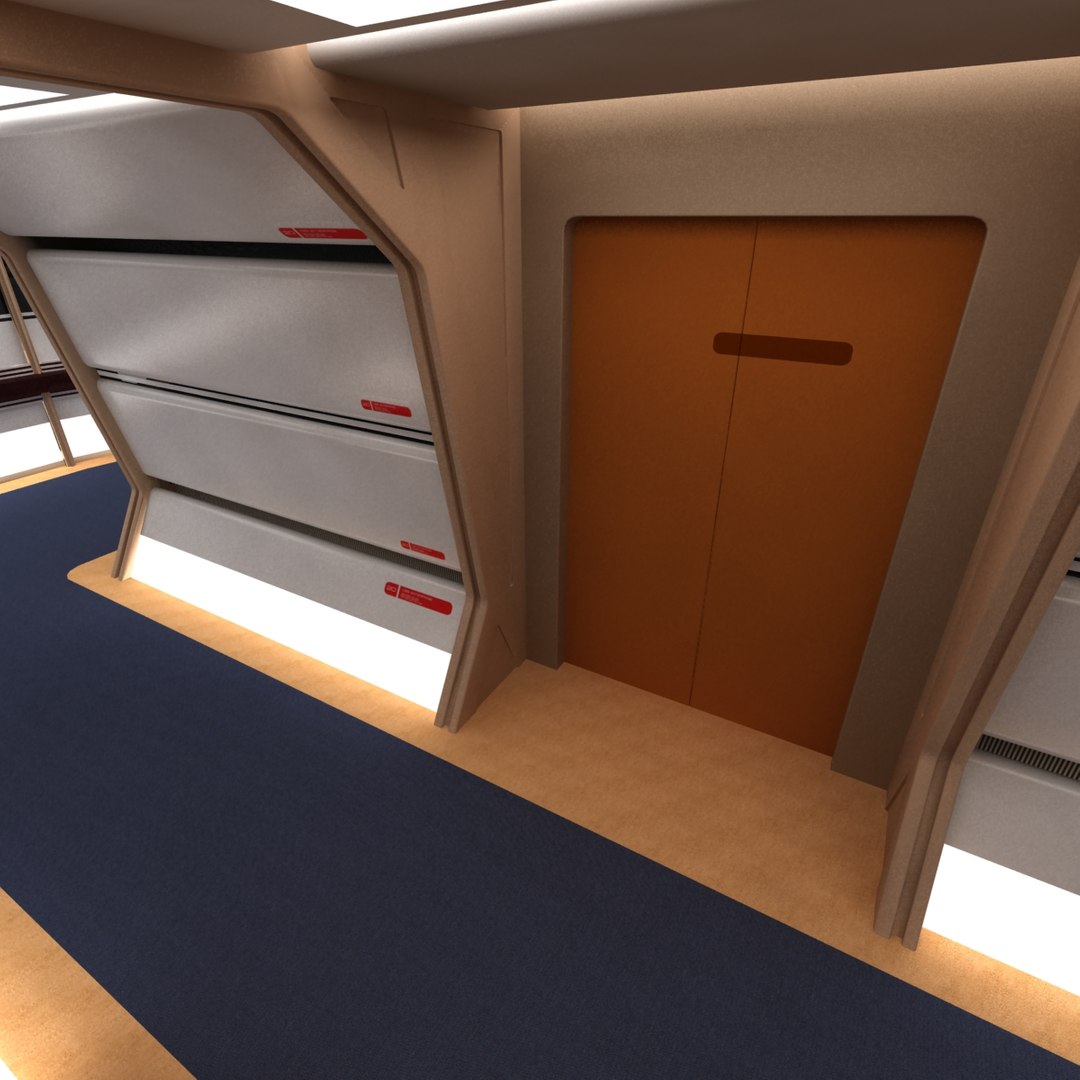 3d Set Corridors Enterprise D Model