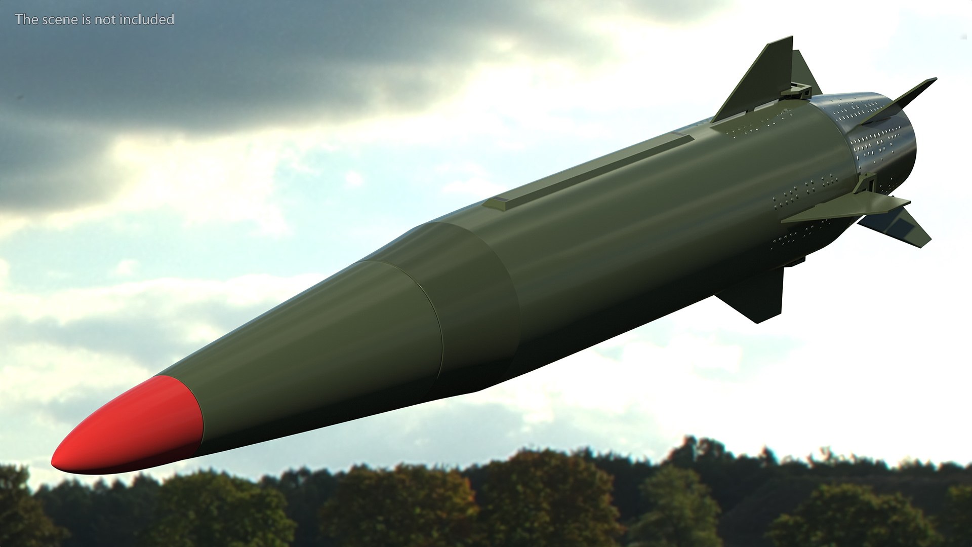 Hypersonic Ballistic Missile 3D Model - TurboSquid 1912225