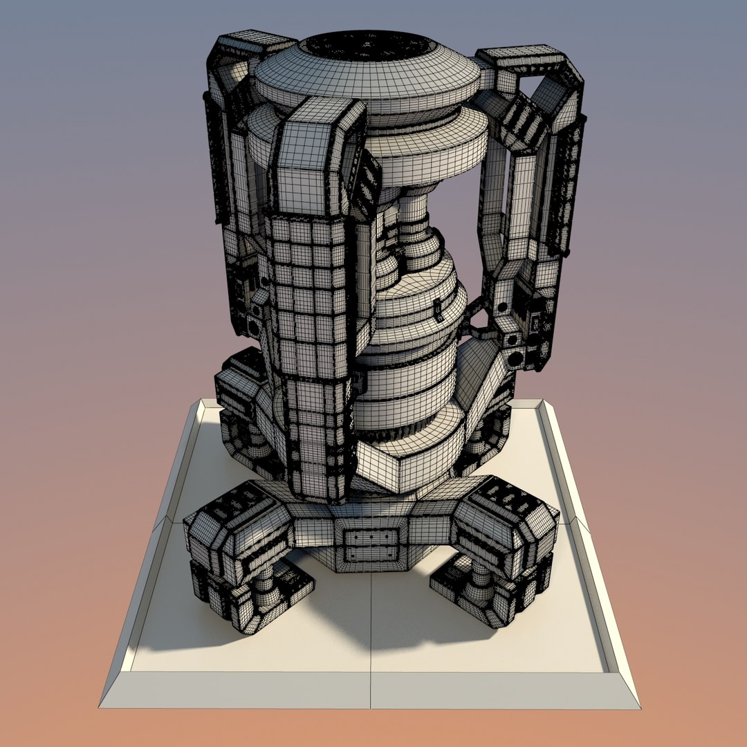 3ds Max Futuristic Sci Fi Engine