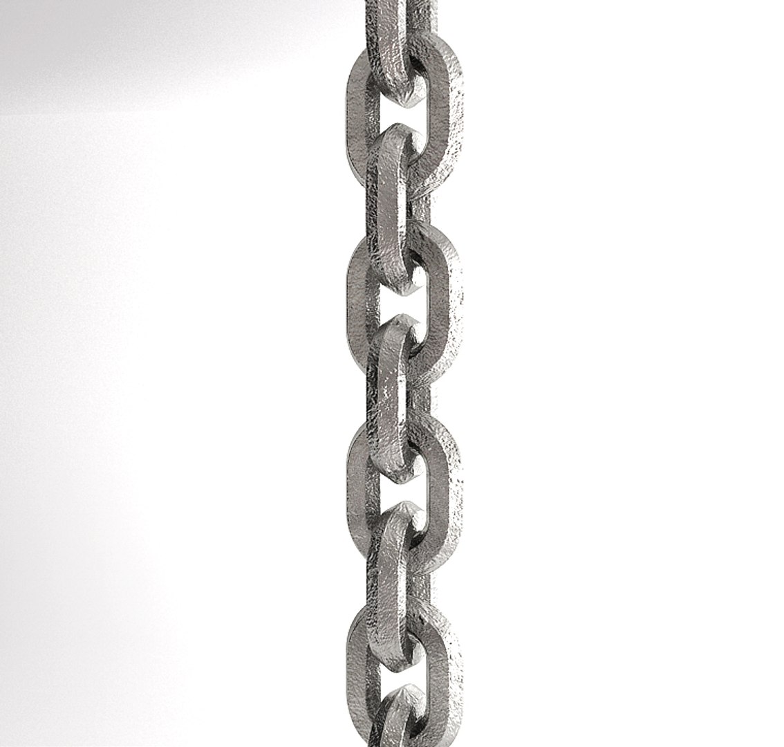 5 Big Chains Realistic 3d Model