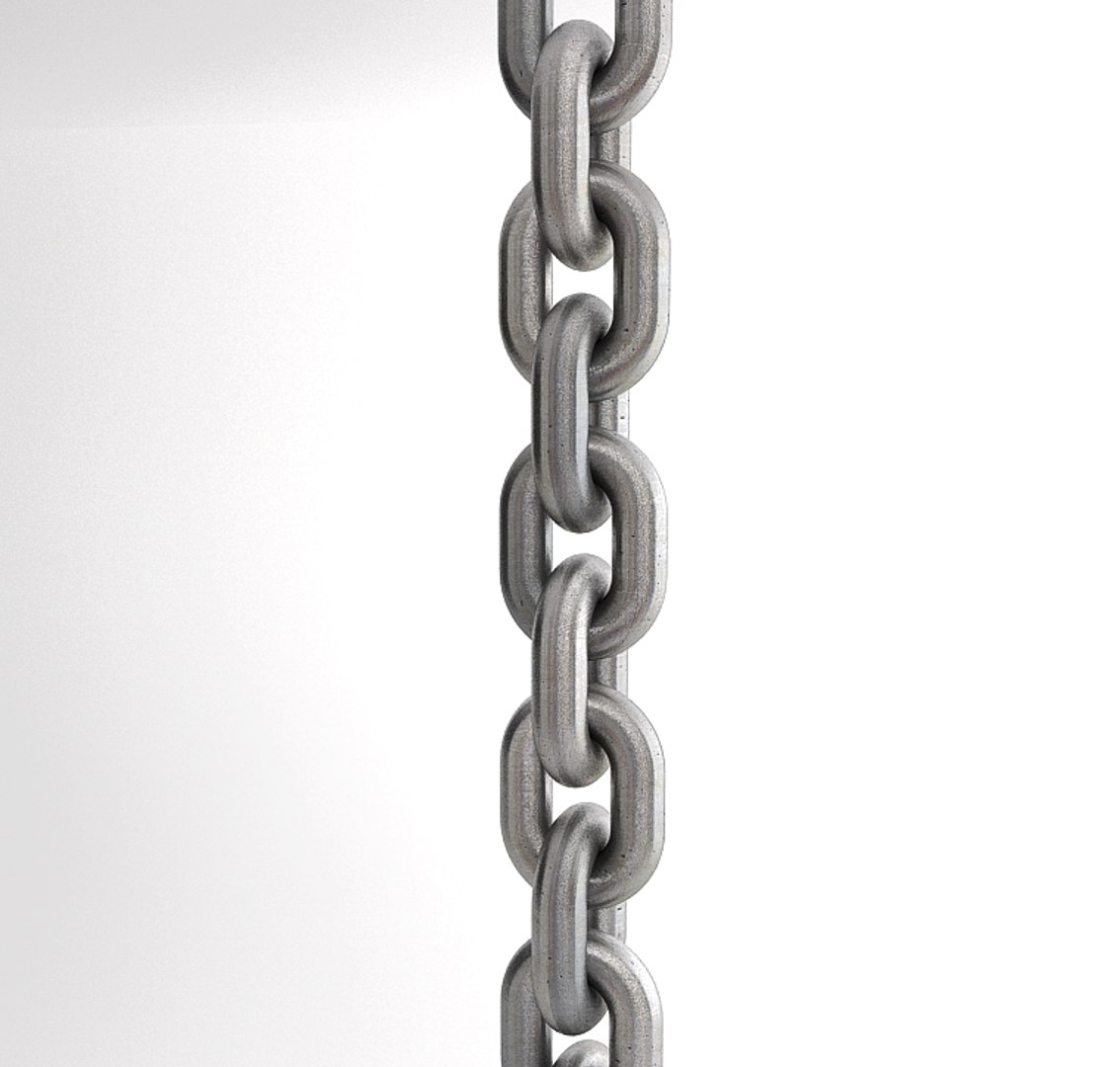 5 Big Chains Realistic 3d Model