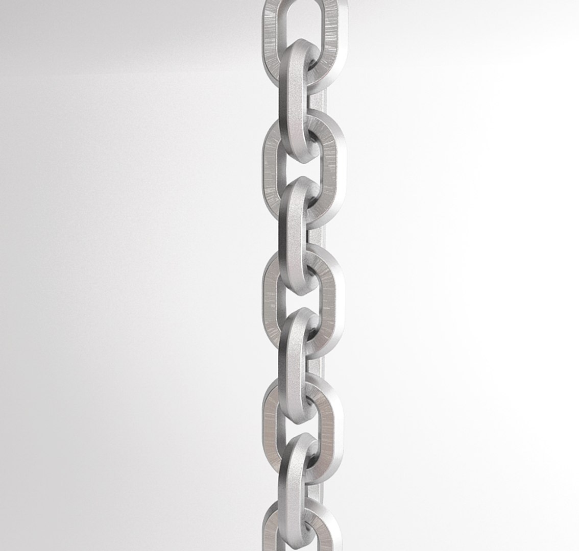 5 Big Chains Realistic 3d Model