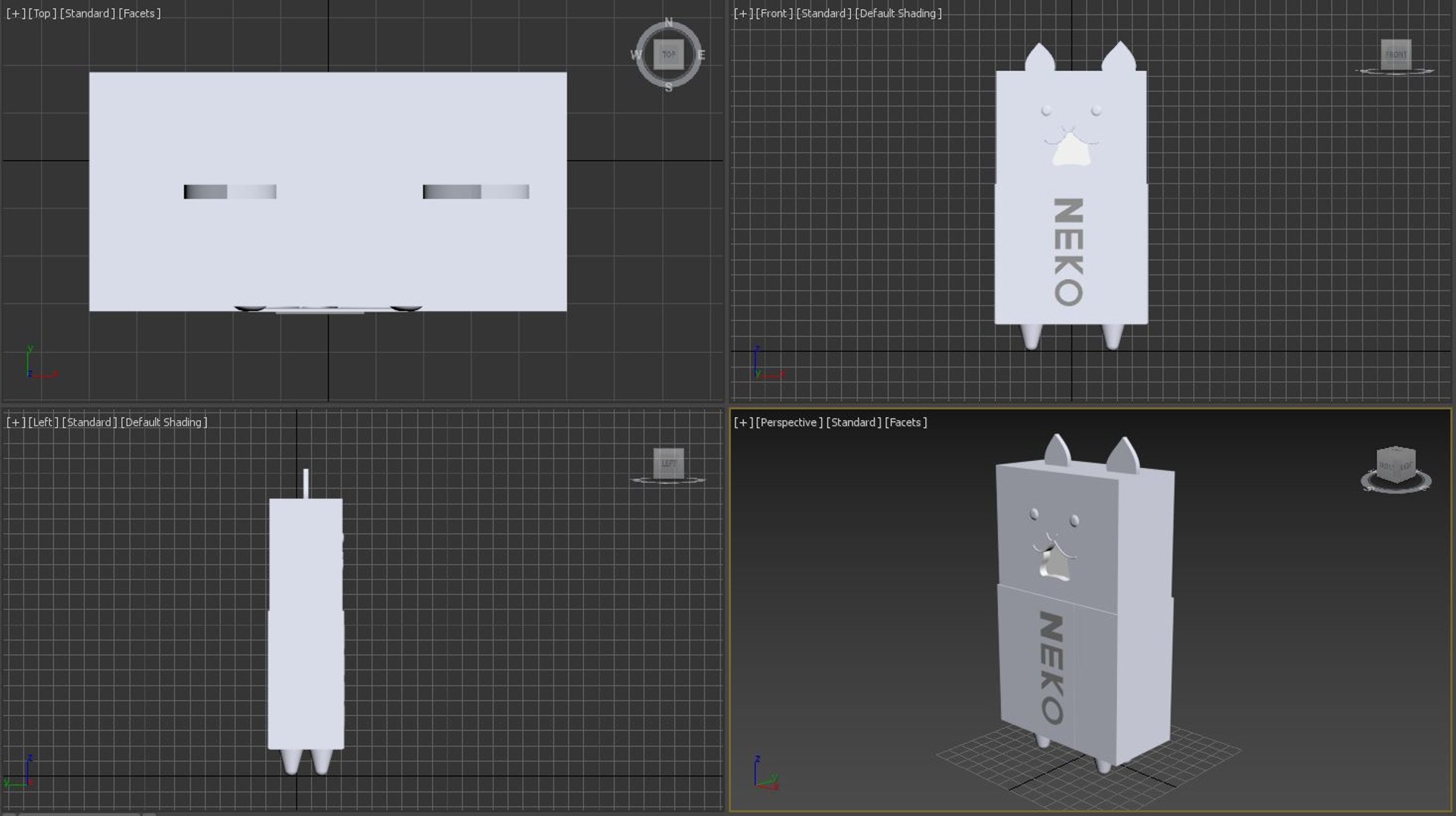 3D Eraser Cat Battle - - TurboSquid 1591331