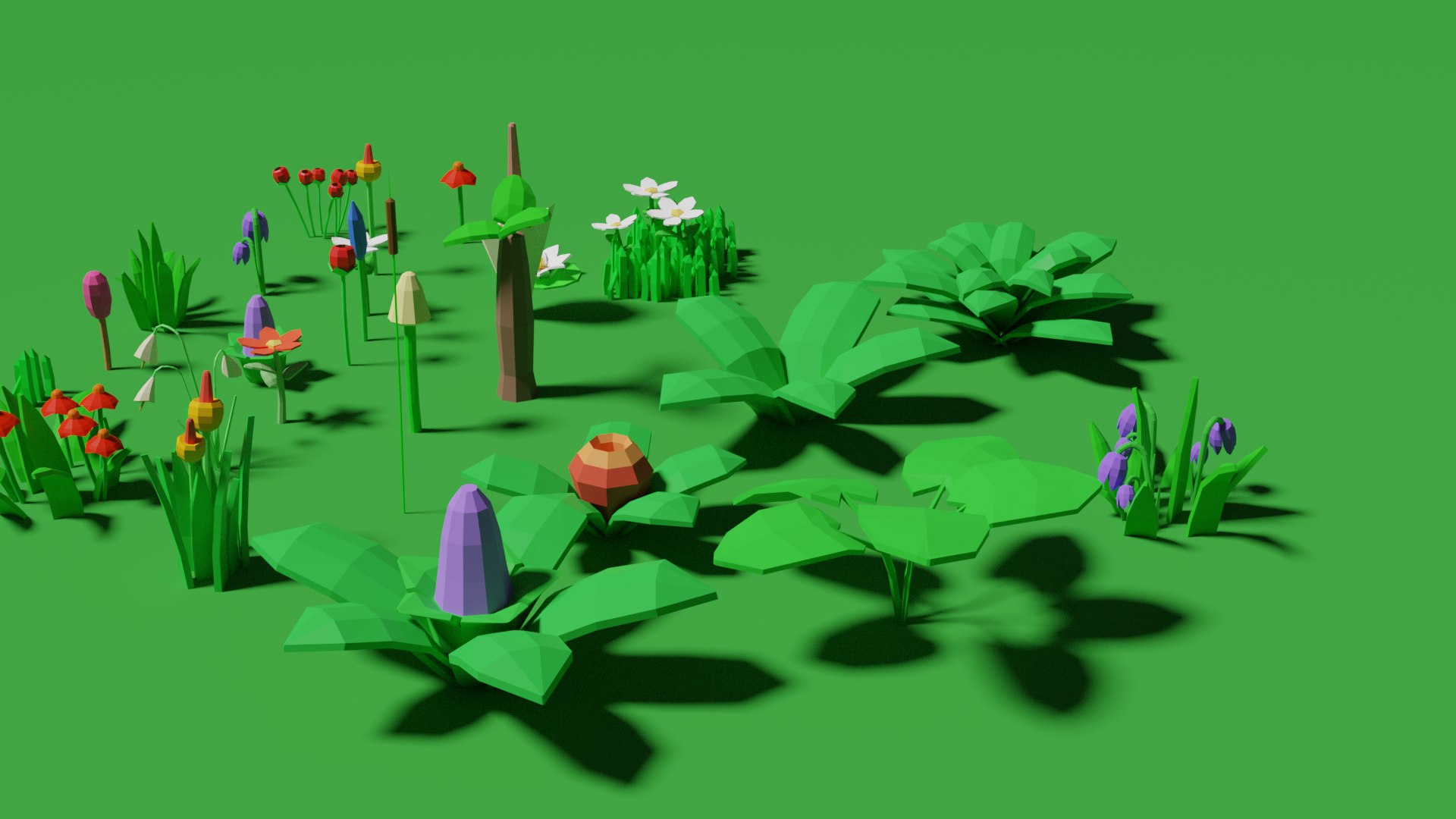 Plant Set Model - TurboSquid 1677970