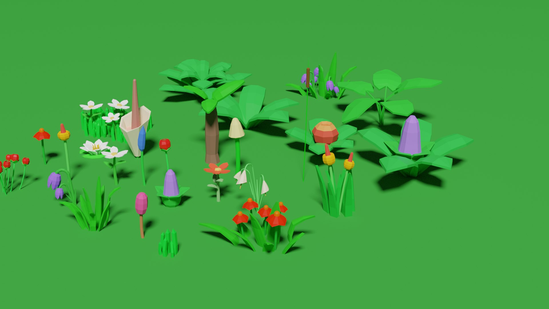 Plant Set Model - TurboSquid 1677970