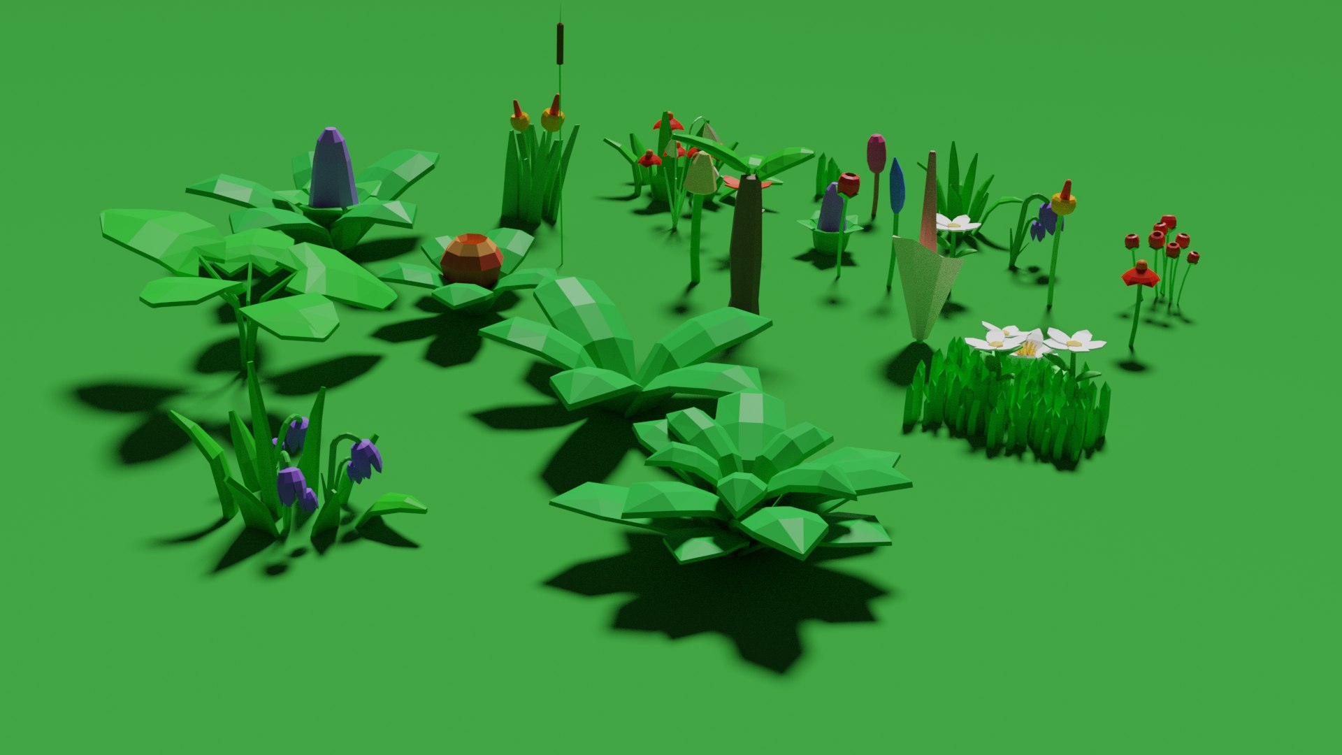 Plant Set Model - TurboSquid 1677970
