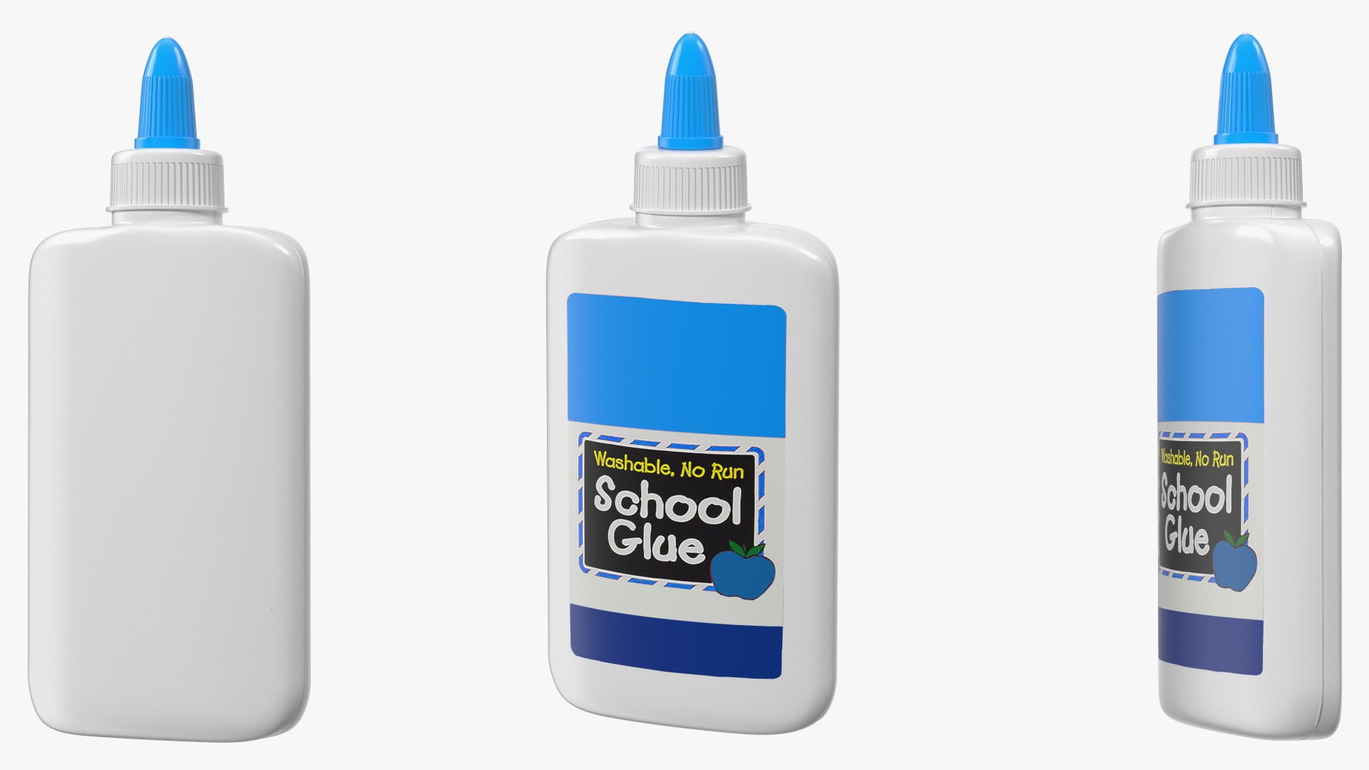 3D School Glue Bottle 200g model - TurboSquid 2152614
