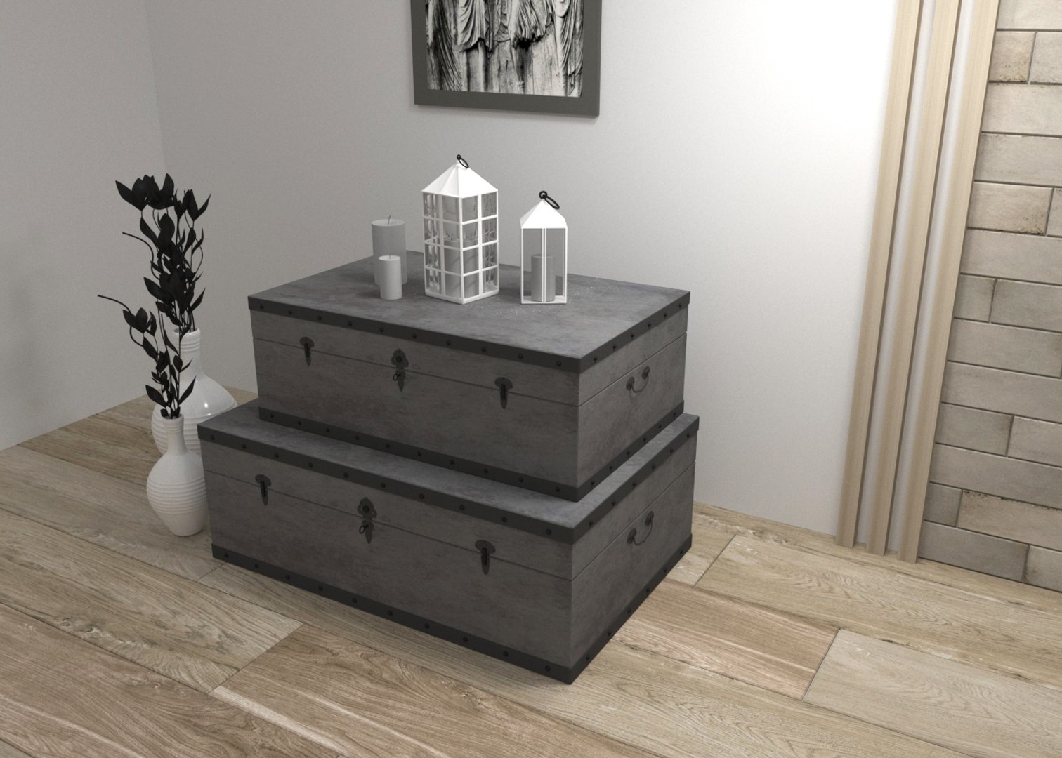 Dower Chest 3D Model - TurboSquid 1416220