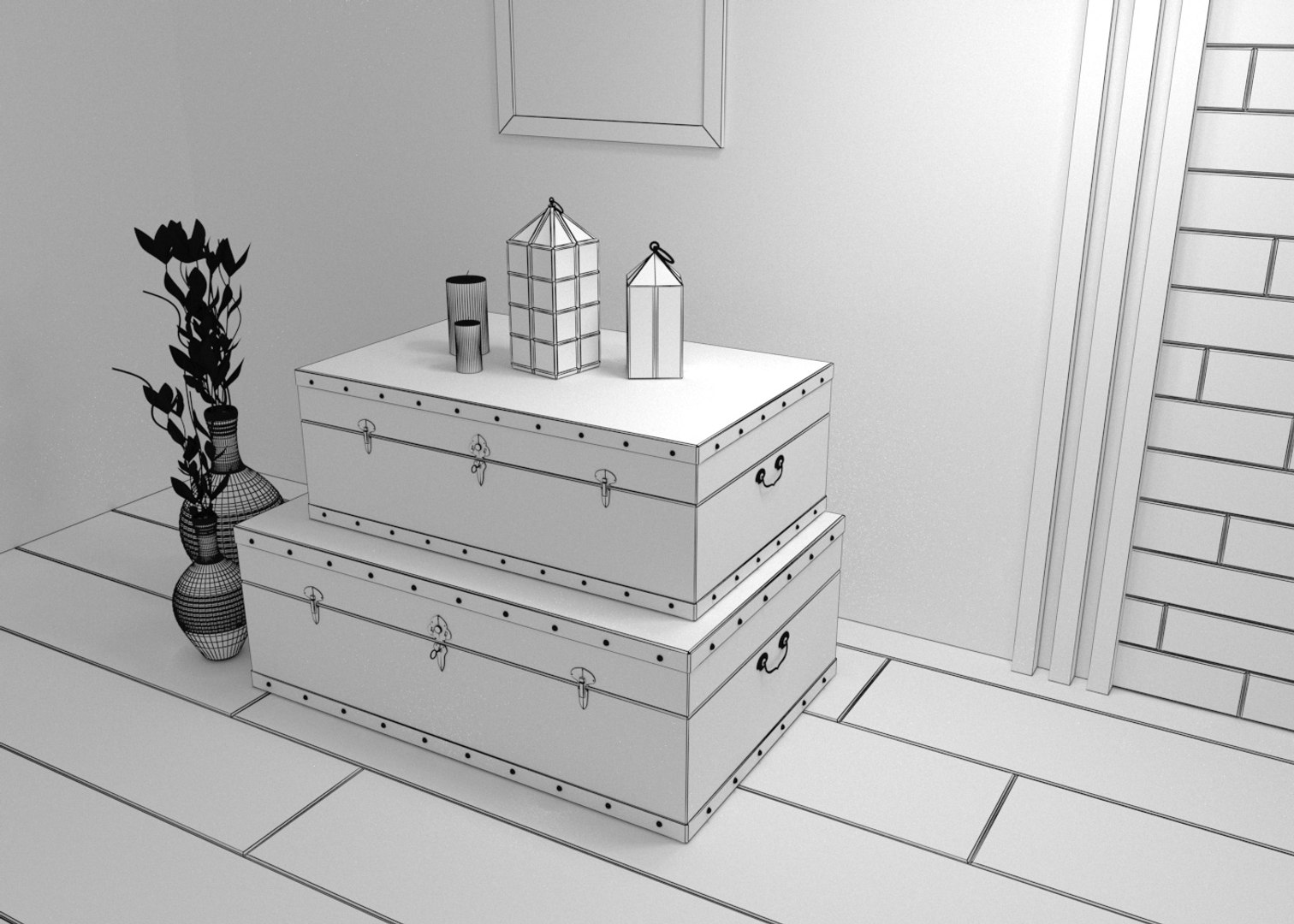 Dower Chest 3D Model - TurboSquid 1416220